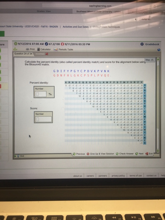 Calculate the percent identity (also called percent | Chegg.com