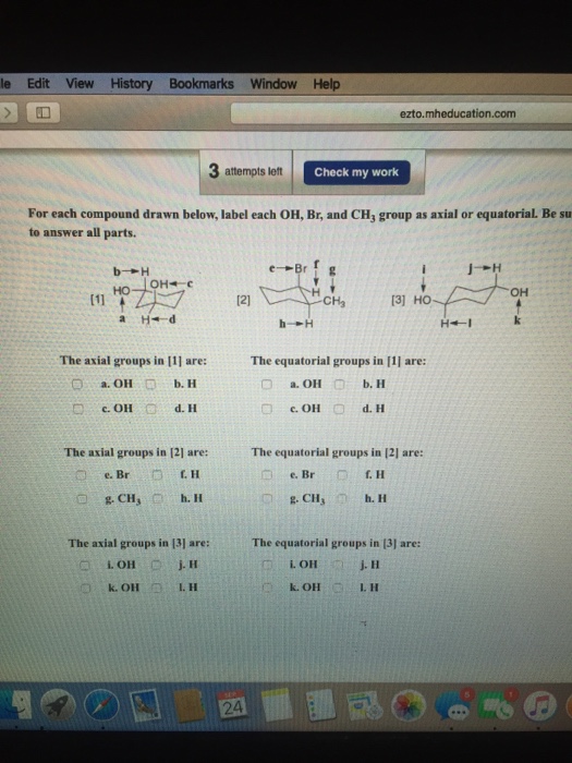 Solved For each compound drawn below, label each OH, BR, and | Chegg.com