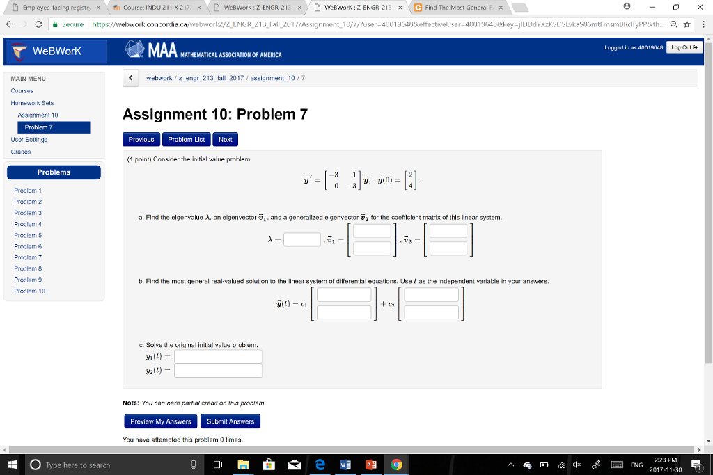 Advanced Math Archive | November 30, 2017 | Chegg.com