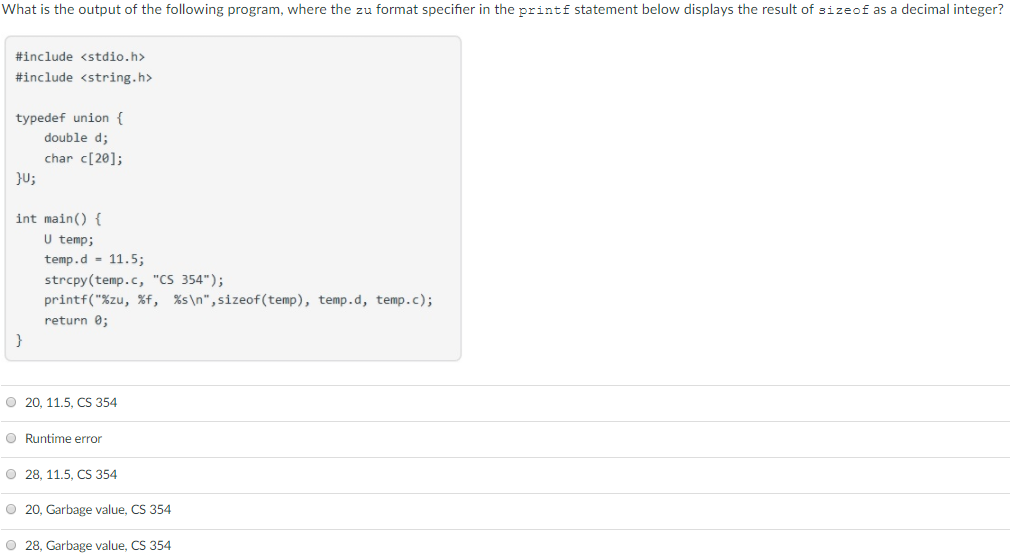 Solved What is the output of the following program, where | Chegg.com