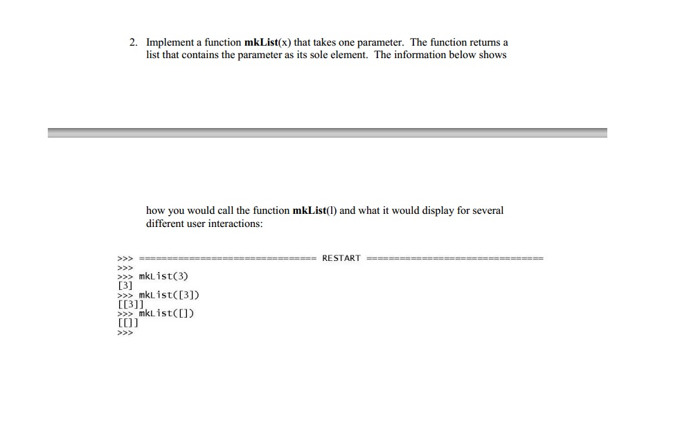 Solved 1. Implement the function flatten(1) that takes one | Chegg.com
