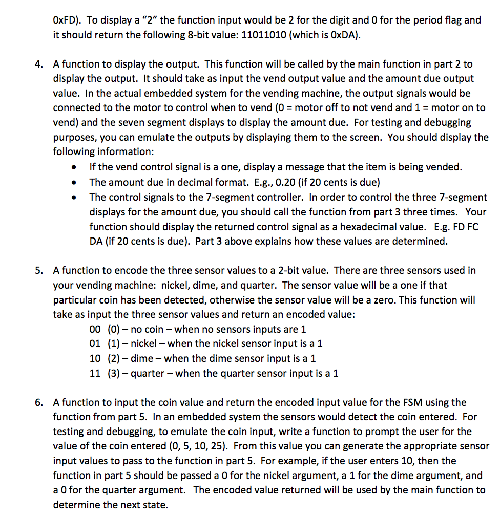 Design a vending machine controller for a vending | Chegg.com
