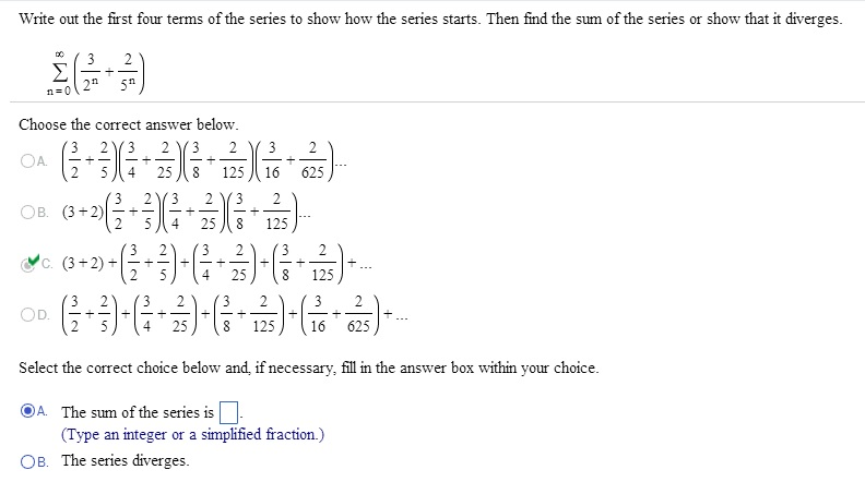 Solved Write out the first four terms of the series to show | Chegg.com Solved Write out the first four terms of the series to show | Chegg.com