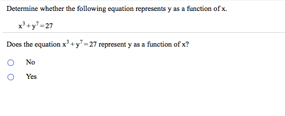 Solved Determine Whether The Following Equation Represents Y