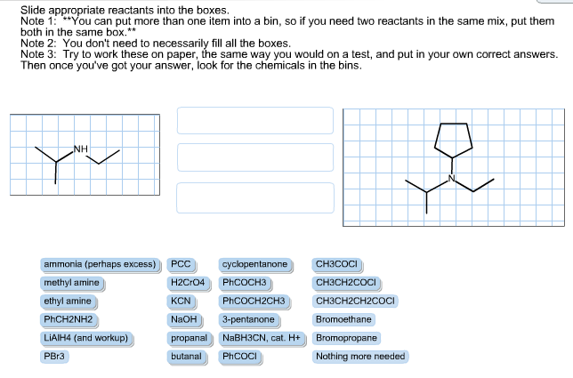 Solved Slide appropriate reactants into the boxes. Note 1: | Chegg.com