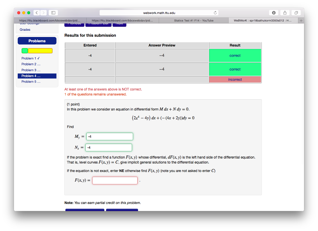 Solved webwork.math.ttu.edu https://ttu.blackboard Statics | Chegg.com