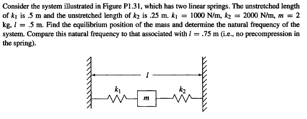 Solved Consider the system illustrated in Figure P1.31, | Chegg.com