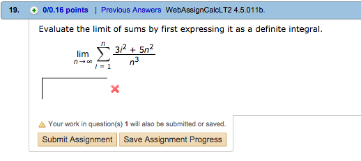 Solved Evaluate the limit of sums by first expressing it as | Chegg.com