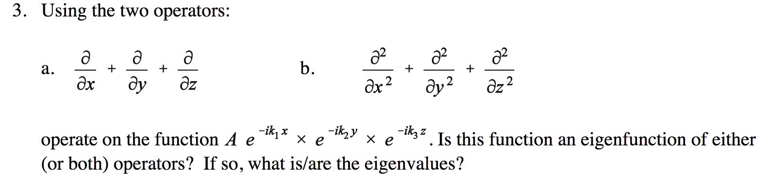 Solved Using the two operators: partial differential/partial | Chegg.com