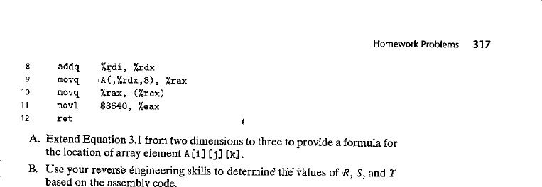 Solved Consider The Following Source Code Where R S And T 