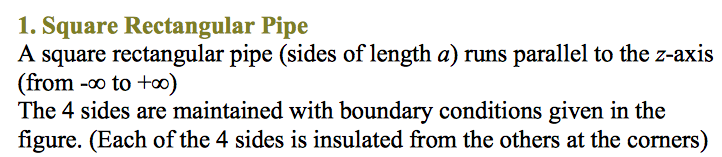 Solved 1. Square Rectangular Pipe A square rectangular pipe | Chegg.com