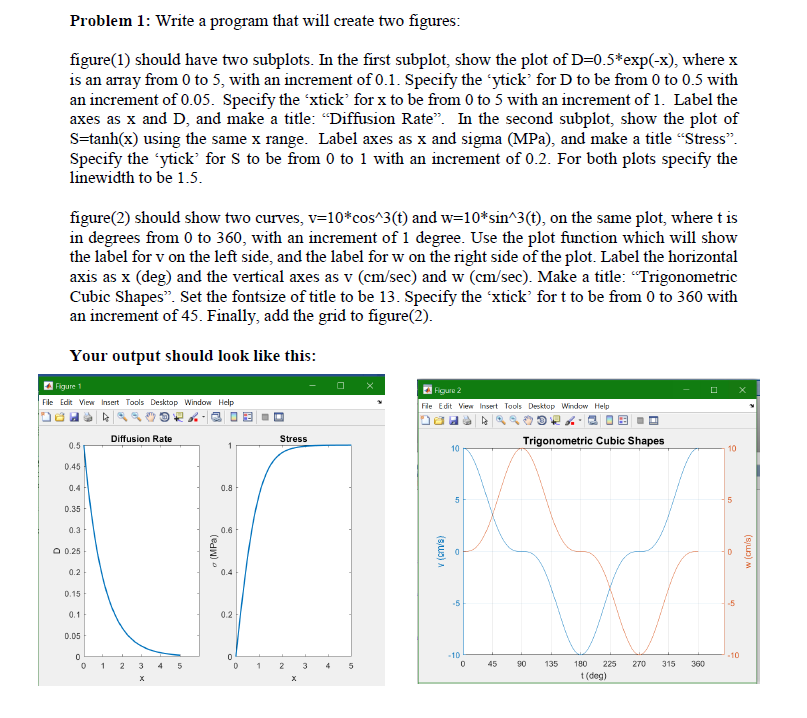 Solved Problem 1: Write a program that will create two | Chegg.com