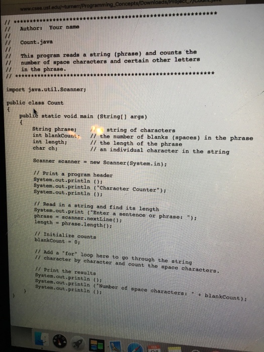 Solved Author Your Name Countjava This Program Reads A 0766