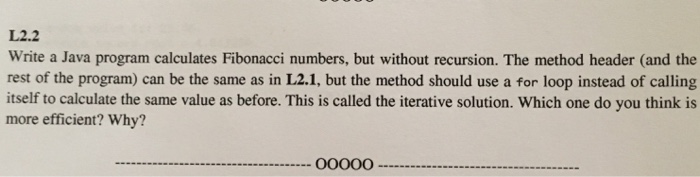 Solved Write A Java Program Calculates Fibonacci Numbers