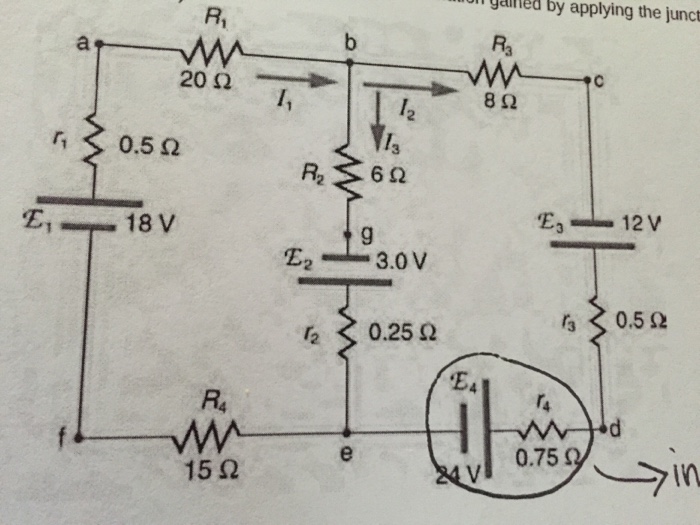 Solved Apply the loop rule to abcdefg. | Chegg.com