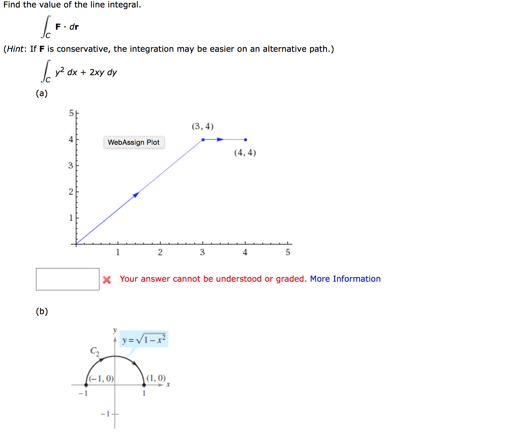 Solved Find the value of the line integral. integral_C F | Chegg.com
