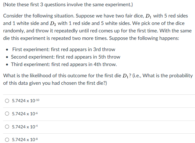 Solved (Note these first 3 questions involve the same | Chegg.com