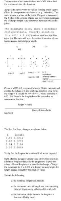 The objective of this exercise is to use MATLAB to | Chegg.com