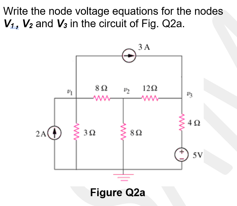 Solved Write the node voltage equations for the nodes V_1, | Chegg.com Solved Write the node voltage equations for the nodes V_1, | Chegg.com