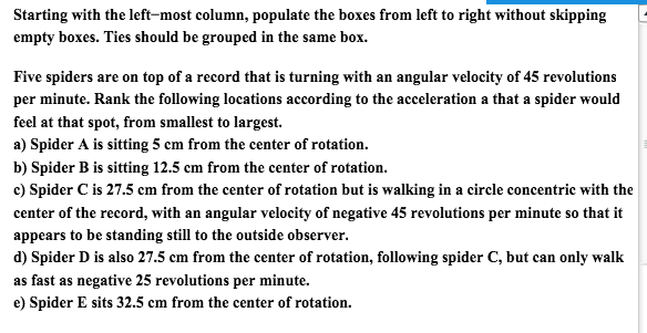 Solved Starting With The Left Most Column Populate The 6591