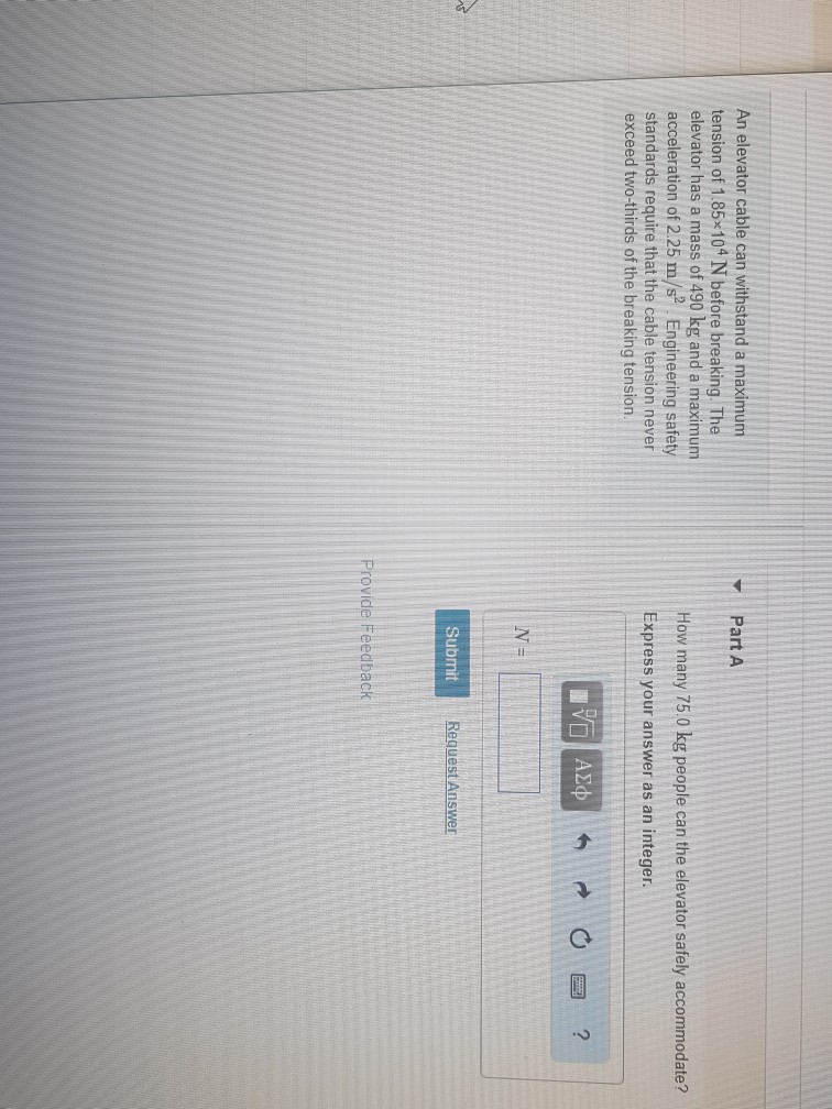 Solved An elevator cable can withstand a maximum tension of | Chegg.com