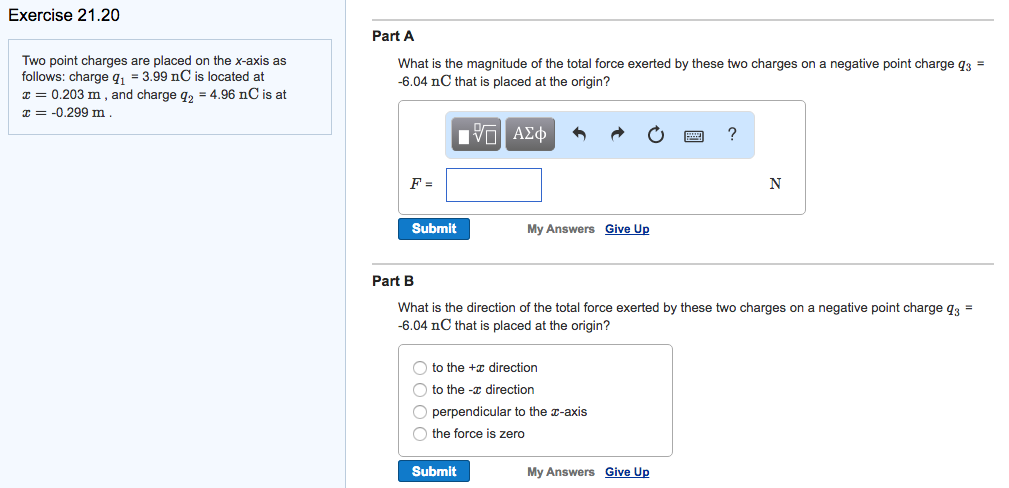 Solved Two point charges are placed on the x-axis as | Chegg.com