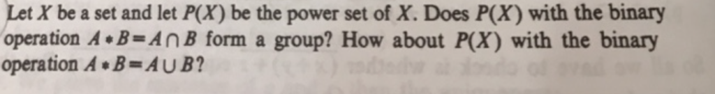 Solved Let X be a set and let P(X) be the power set of X. | Chegg.com