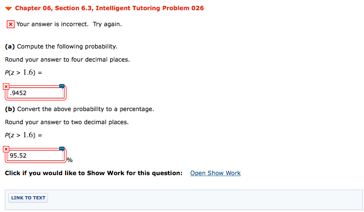 Solved Chapter 06, Section 6.3, Intelligent Tutoring Problem | Chegg.com