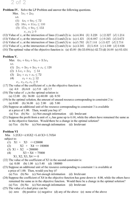 Solved Instructions (a) If the choice 'none of the | Chegg.com