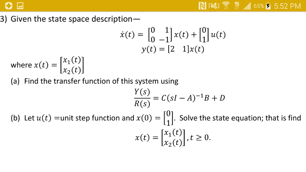 Solved The following question needs to be solved by hand, | Chegg.com