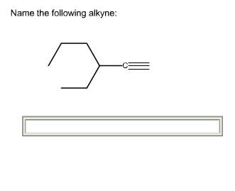 Solved Name the following alky ne | Chegg.com