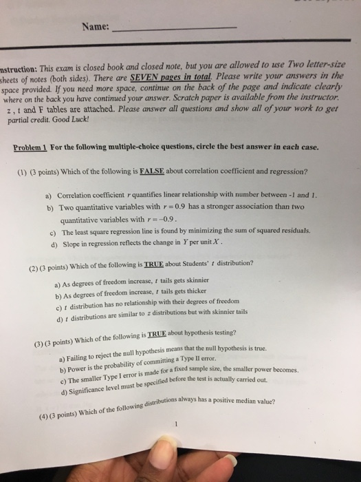 Solved For the lolloping multiple-choice questions, circle | Chegg.com