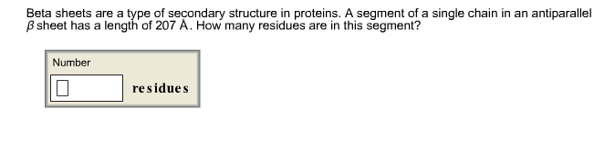 Beta sheets are a type of secondary structure in | Chegg.com