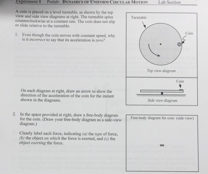 Solved A coin is placed on a level turntable, as shown by | Chegg.com