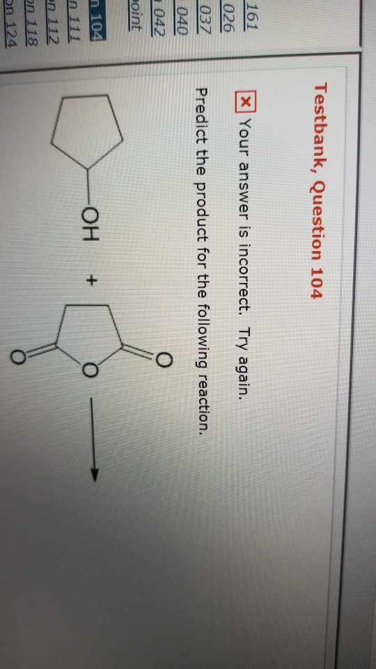 Solved Testbank, Question 104 161 m | [ 026 Your answer s | Chegg.com Solved Testbank, Question 104 161 m | [ 026 Your answer s | Chegg.com