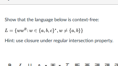 Solved Show that the language below is context-free: L = | Chegg.com