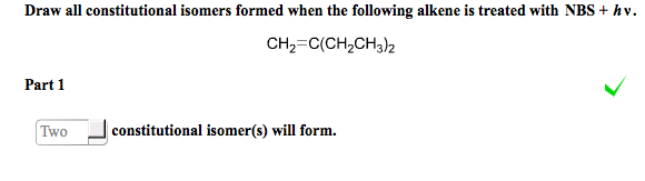 Solved draw all the constitutional isomers formed when the | Chegg.com