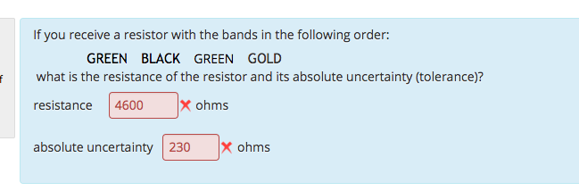 Solved If you receive a resistor with the bands in the | Chegg.com