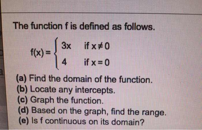 Solved The function f is defined as follows f(x) = {3x if | Chegg.com