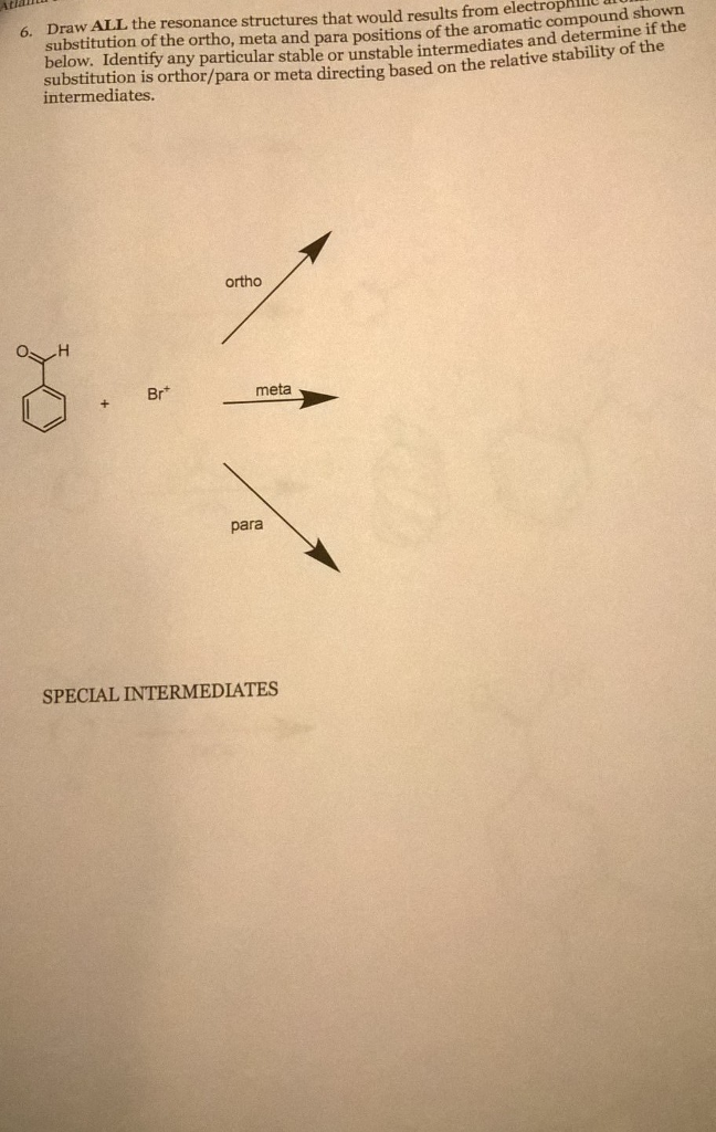 Solved Draw all the resonance structures that would results | Chegg.com