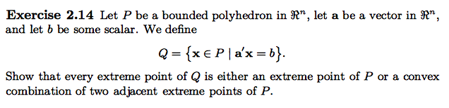 Solved Exercise 2.14 Let P be a bounded polyhedron in R^n, | Chegg.com