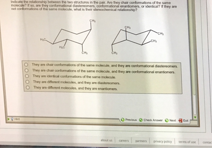 Solved Indicate The Relationship Between The Two Structures