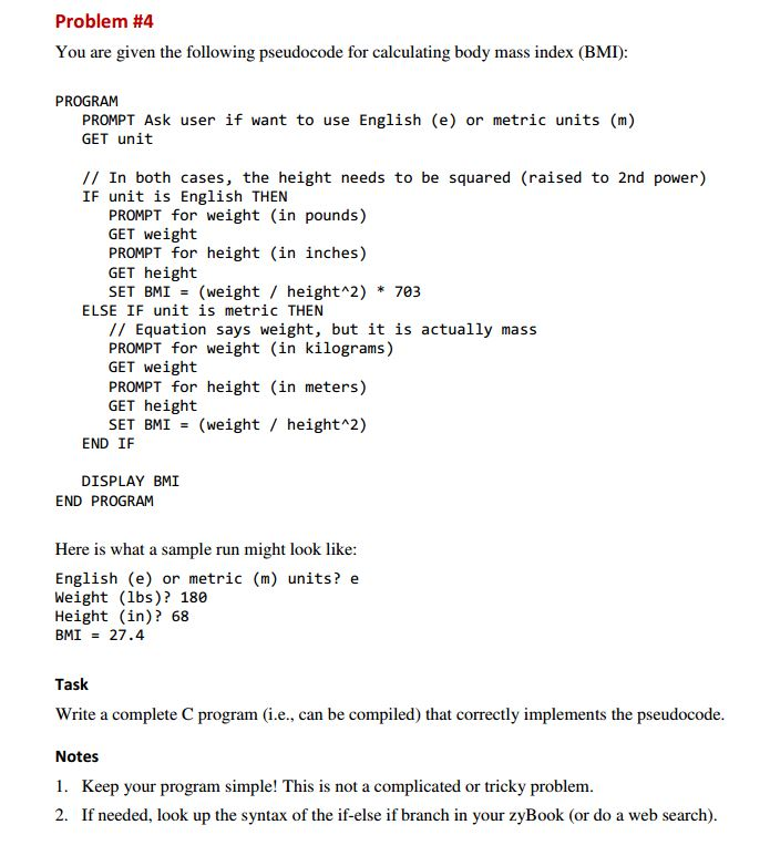 Solved Problem #3 Your task is to design a small program | Chegg.com