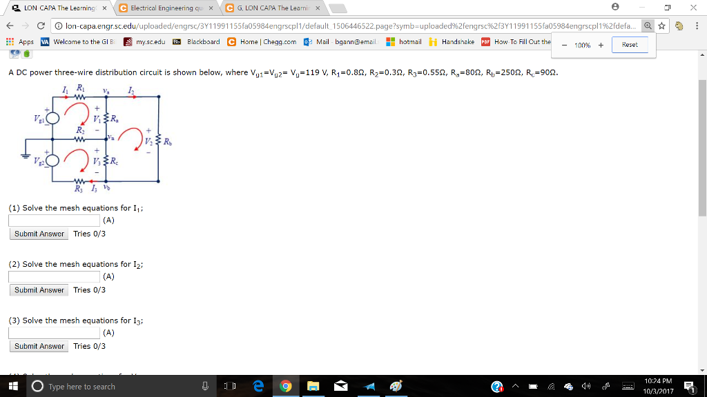 Solved LON CAPA The Learning e Electrical Engineering qu 、G | Chegg.com