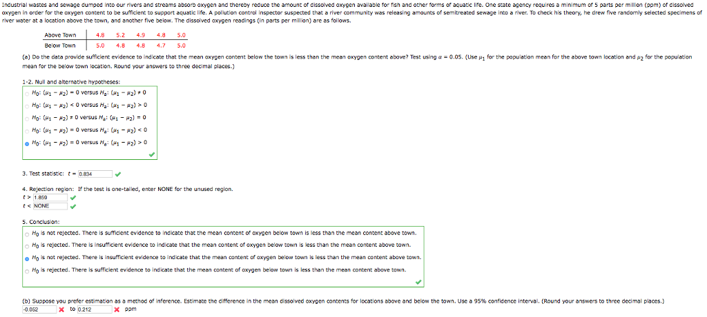 Solved Industrial wastes and sewage dumped into our rivers | Chegg.com