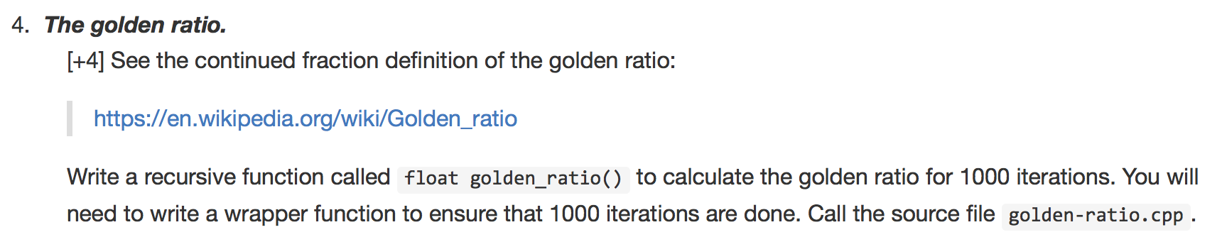 Solved Write a recursive function called float | Chegg.com