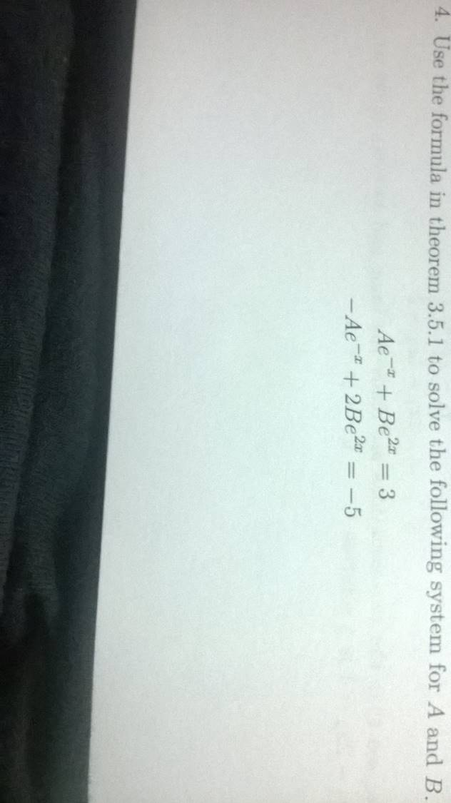 Solved Use the formula in theorem 3.5.1 to solve the | Chegg.com