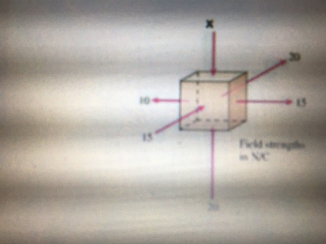 Solved If the electric field is constant over each of faces | Chegg.com
