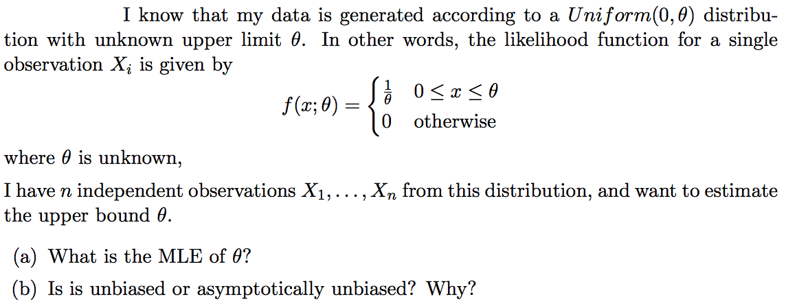 Solved I know that my data is generated according to a | Chegg.com