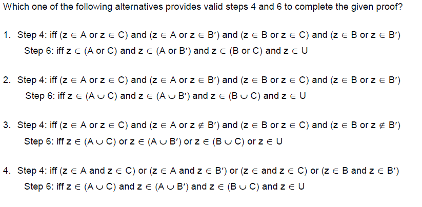Solved Question3 We want to prove that for all A, B, CU (A | Chegg.com Solved Question3 We want to prove that for all A, B, CU (A | Chegg.com